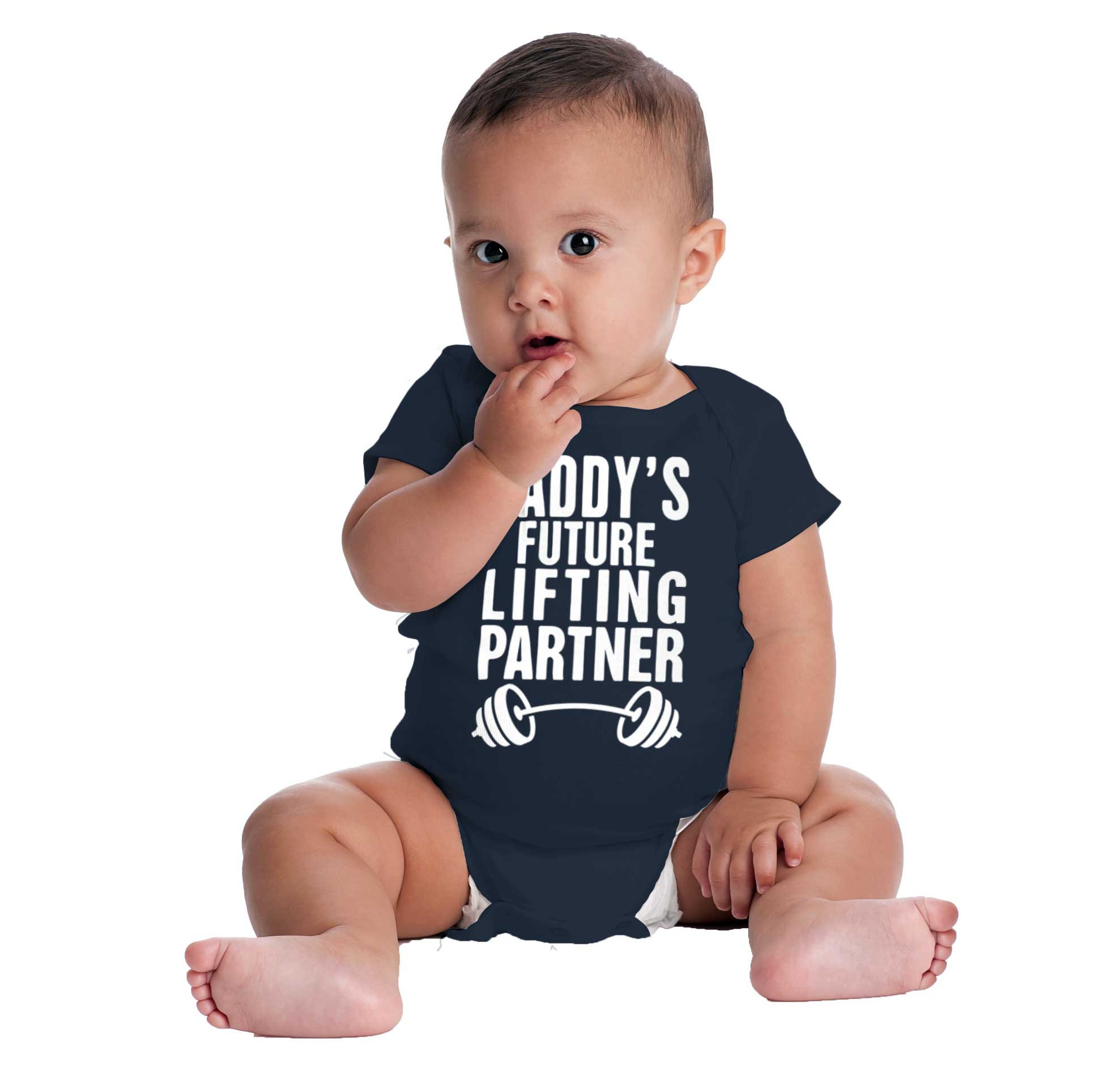 Daddy's Future Lifting Partner Romper Bodysuit | Brisco Baby