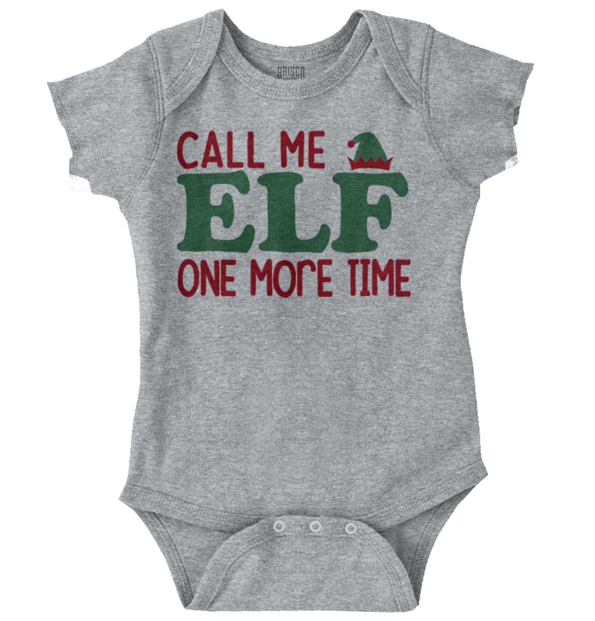 Call Me Elf One More Time Romper Bodysuit | Brisco Baby