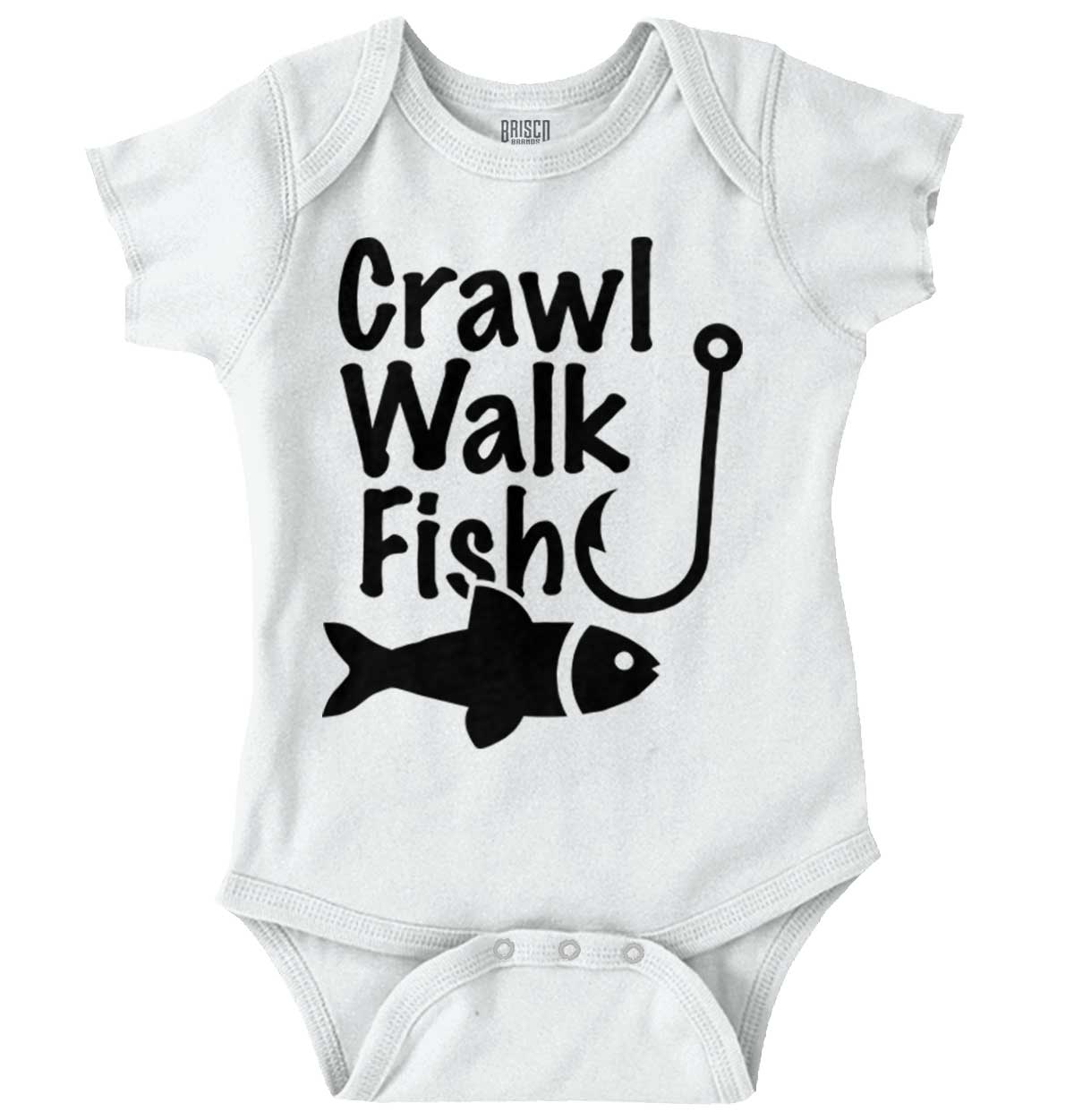 Crawl Walk Fish Romper Bodysuit | Brisco Baby