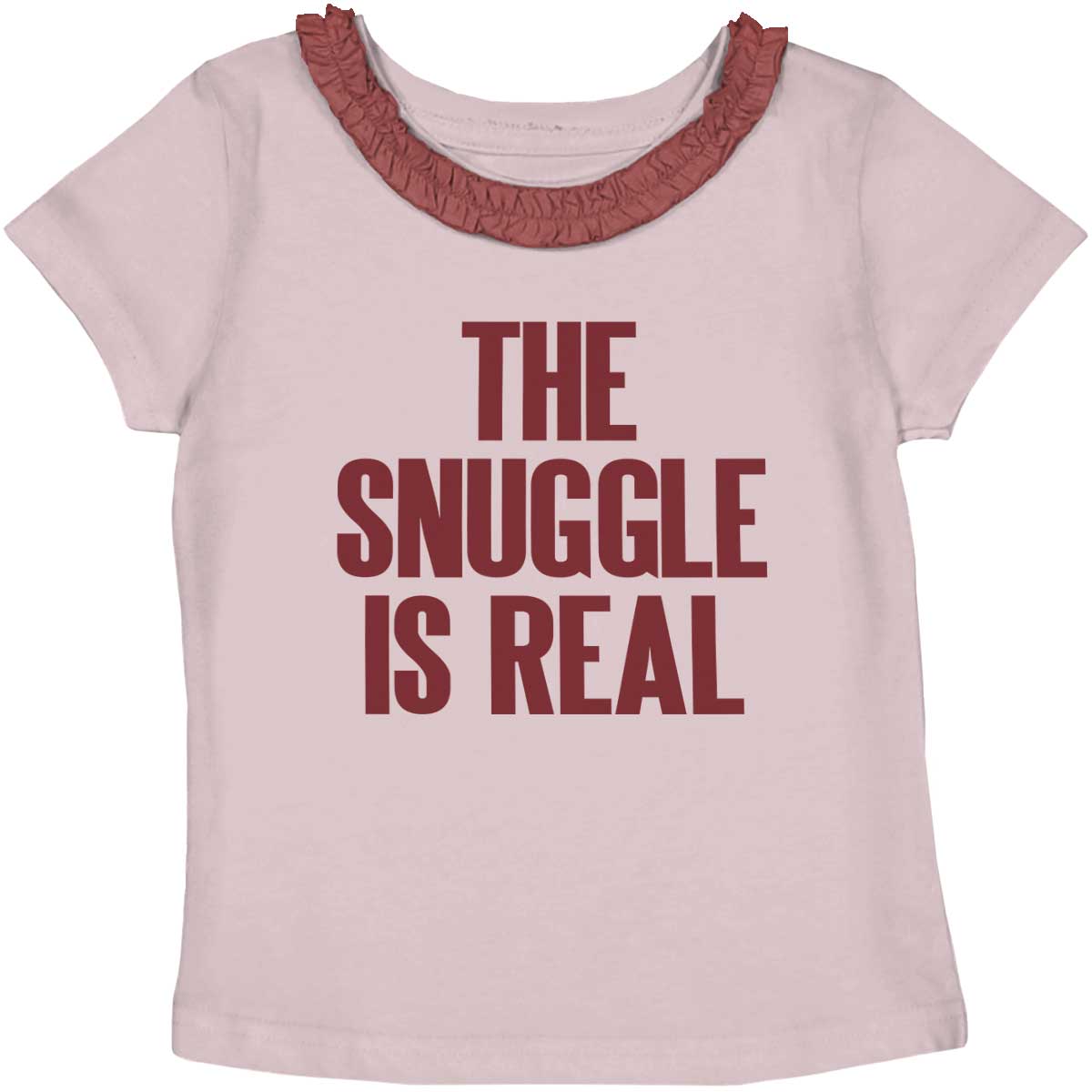Snuggle Is Real Toddler Ruffled Trim T-Shirt | Brisco Baby