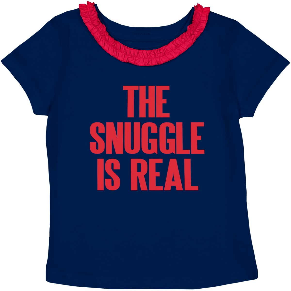 Snuggle Is Real Toddler Ruffled Trim T-Shirt | Brisco Baby