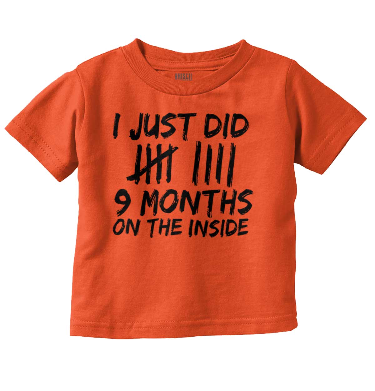 9 Months Inside Infant Toddler T-Shirt | Brisco Baby