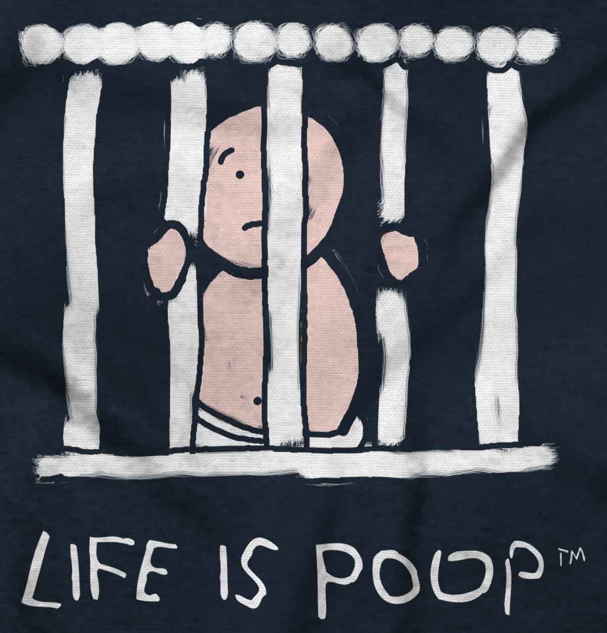 Jail Crib Baby Romper | Life Is Poop – Brisco Baby
