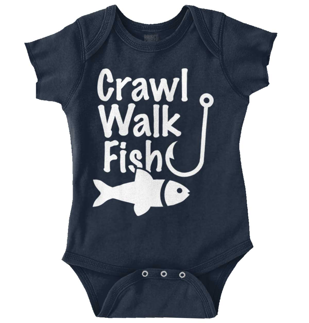 Crawl Walk Fish Romper Bodysuit | Brisco Baby